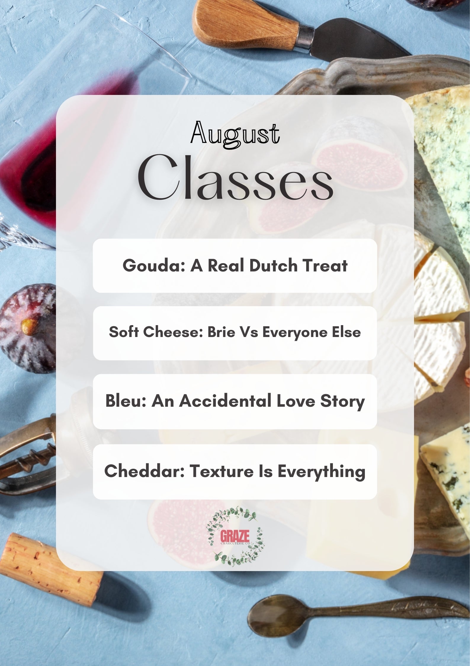 Huntsville Cheese Classes | Graze Charcuterie Co
